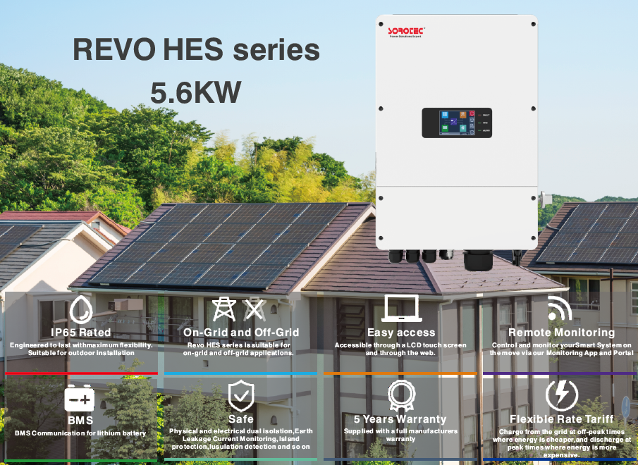 China SOROTEC REVO HES Series 5.6KW On&Off Grid Solar Inverter With ...